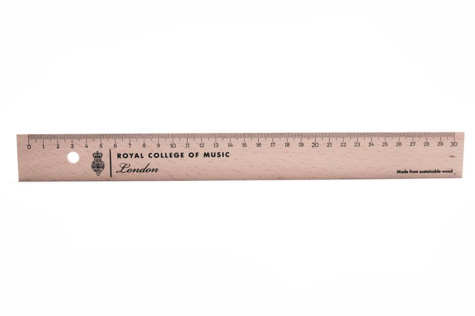 30cm wooden ruler | Royal College of Music