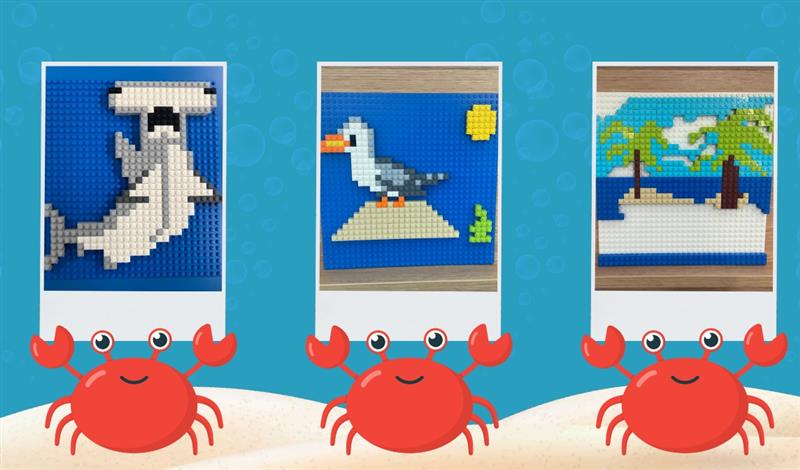 Under The Sea Lego Art @ Beverley Library